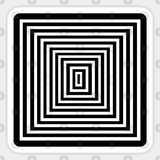 GEOMETRIC SQUARES - Squares 3d - Sticker | TeePublic